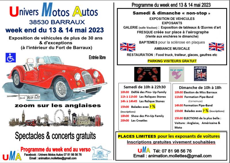 Barraux - U M A organise un rassemblement de véhicules au Fort de Barraux