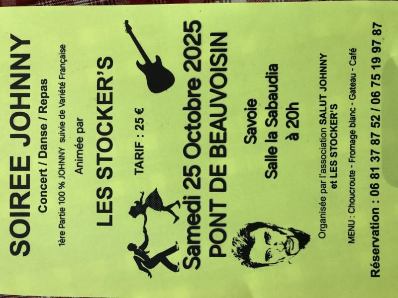 Le Pont-de-Beauvoisin - concert 100% Johnny avec les Stocker’s