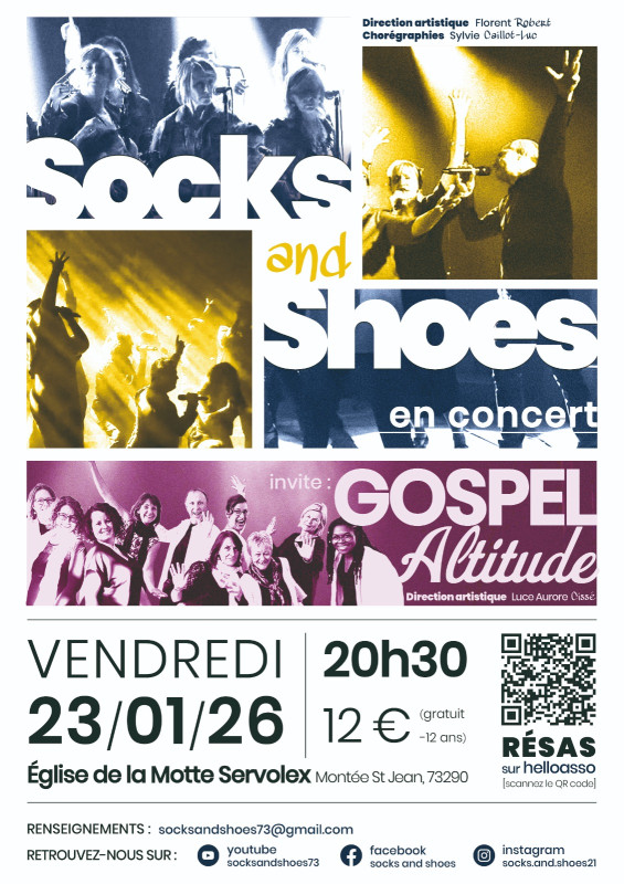 La Motte-Servolex - Socks and Shoes et Gospel Altitude en concert