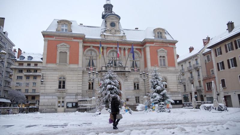 Chambéry - La neige de retour en plaine
