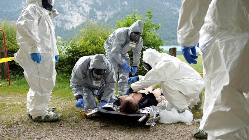 Novalaise - Entraînement en cas de “contamination chimique”