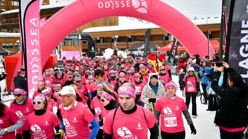 La Plagne - La course solidaire Odysséa de retour sur les pistes
