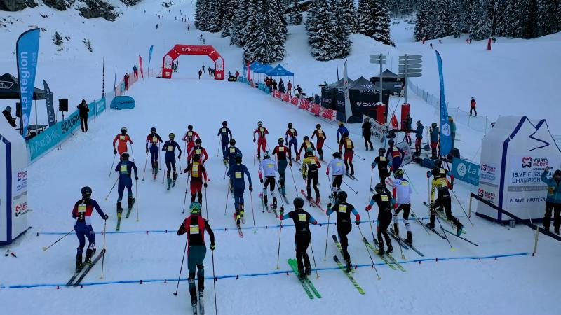 Chamonix-Mont-Blanc - Les Français face au mur de la Vertical Race