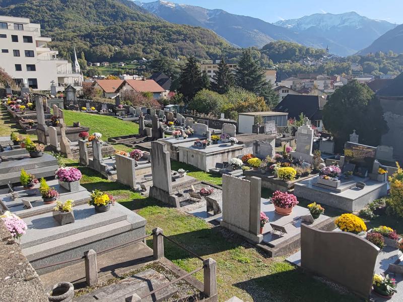 Albertville - Travaux de réaménagement de l'entrée du cimetière